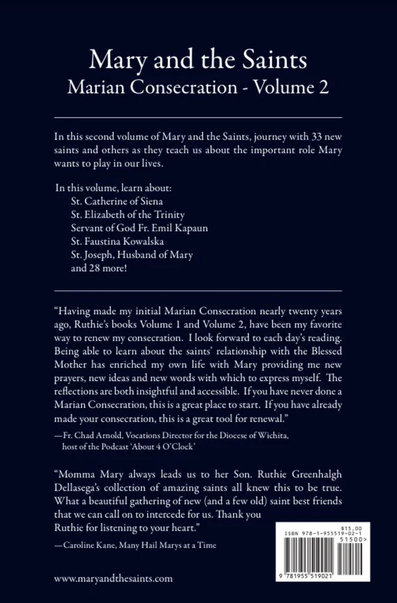 Catholic Books | Mary and the Saints: Marian Consecration Volume 2